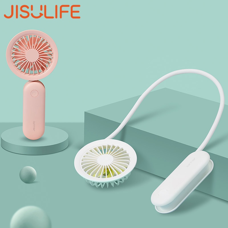 JISULIFE Portable Fan Ventilador Portatil Neck Fan Mini Silent USB ...
