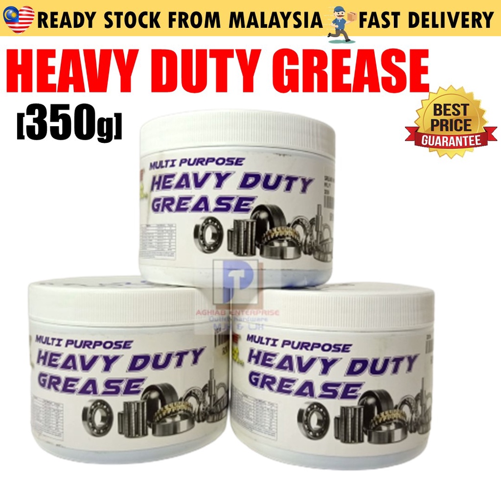 HEAVY DUTY GREASE - MULTI PURPOSE BEARING MINYAK GRIS 350G | Shopee ...