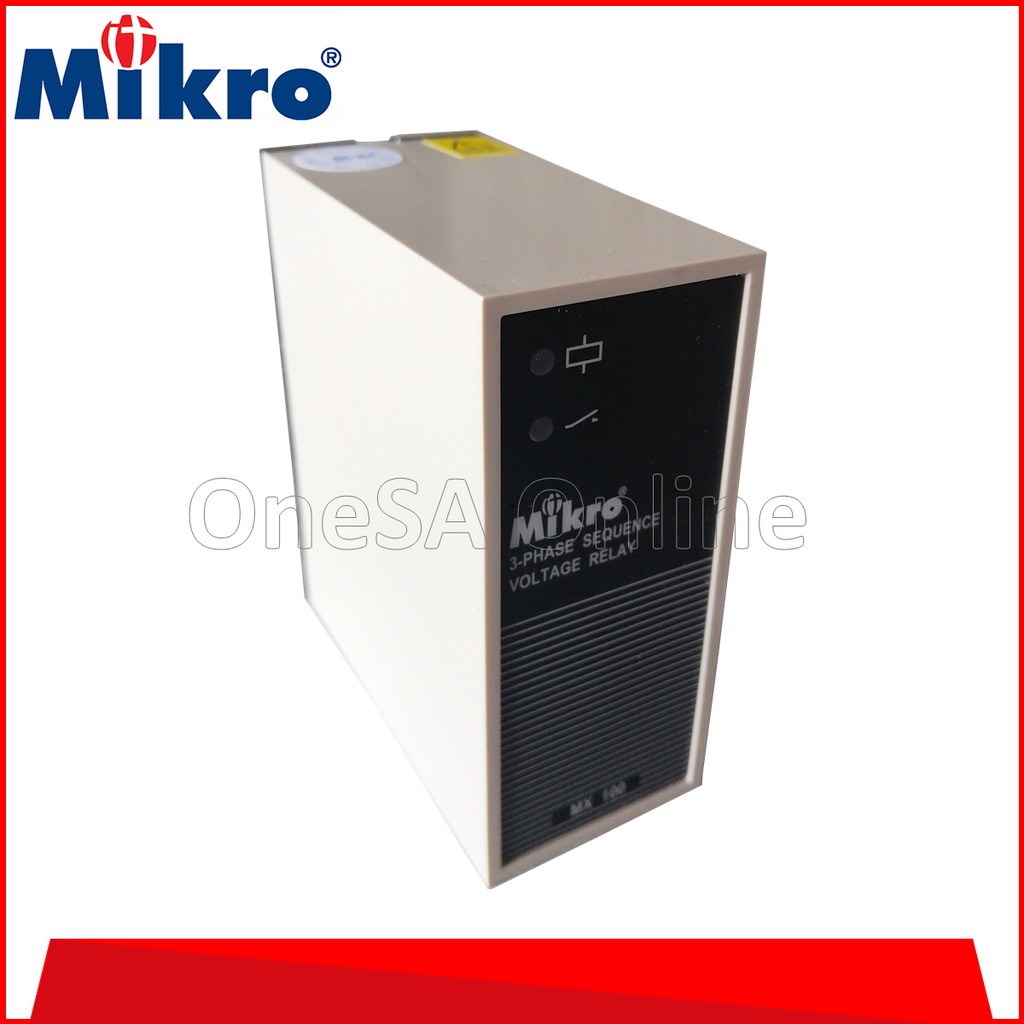 Mikro 3 phase sequence voltage relay, 250v ~ 5a, | BeeCost