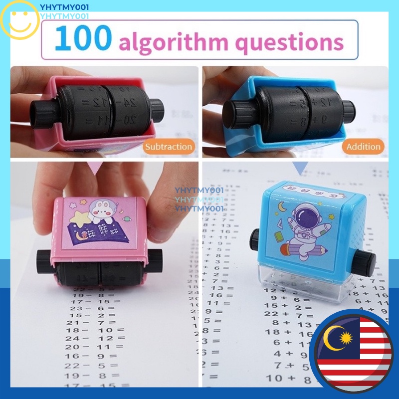 LOCAL!! Mathematics Rolling Stamp Addition Subtraction Multiplication ...