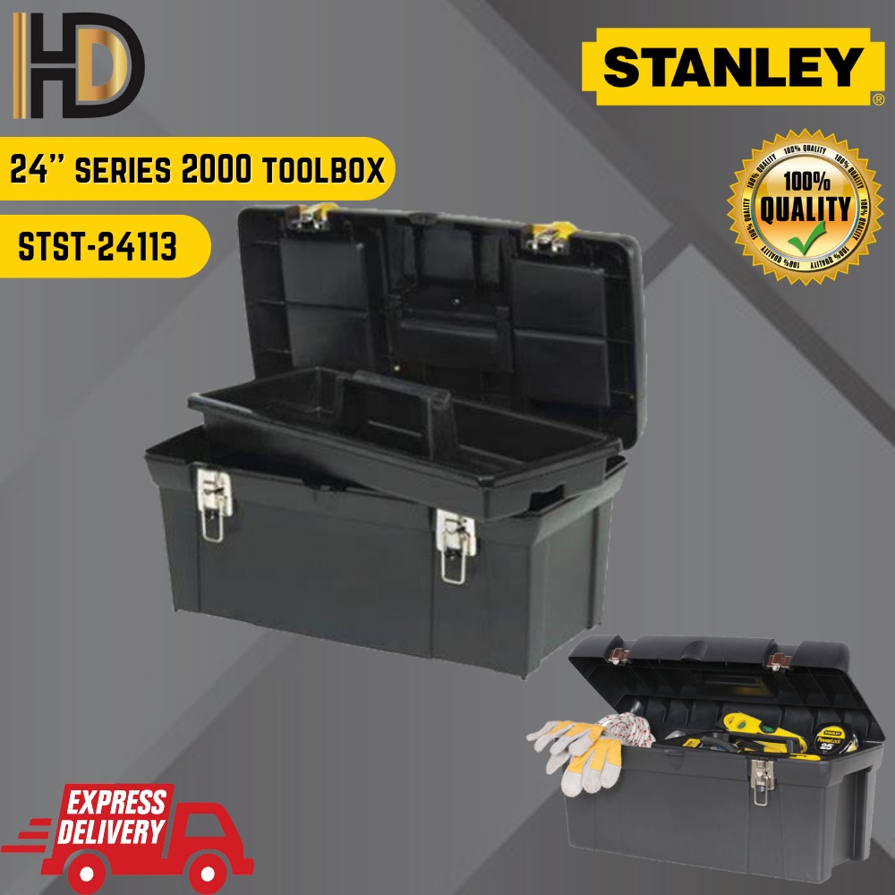 STANLEY 24" Compact Organizer Tool Box Storage / STANLEY STST24113 ...