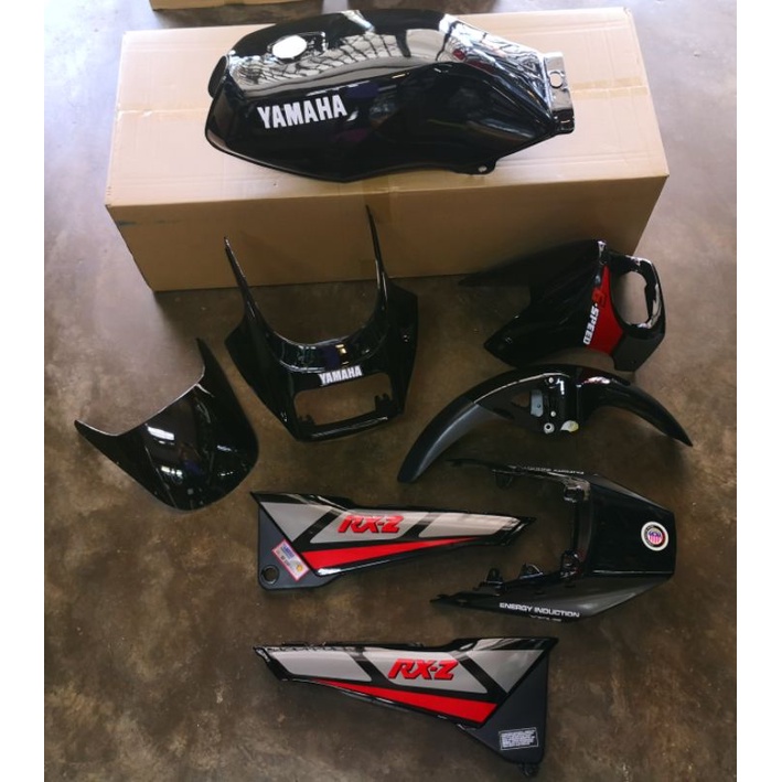 RXZ COVER SET HITAM CUSTOM FULL SET READY STOCK WITH TANK | Shopee Malaysia