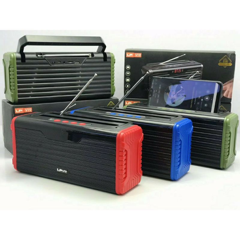 Lp-v19 Wireless Bluetooth Bass Speaker Supported SD Card Usb Drive FM ...