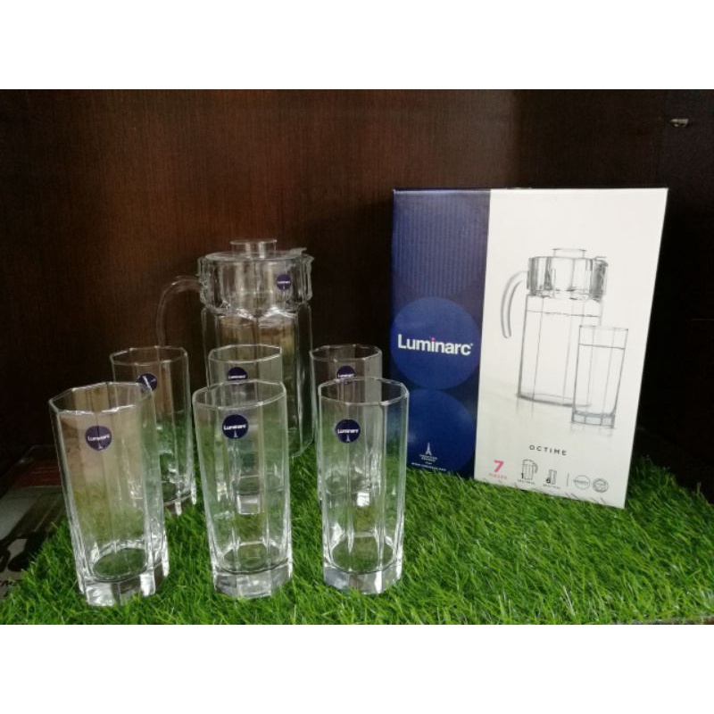 LUMINARC 7PCS WATER JUICE SET OCTIME | Shopee Malaysia