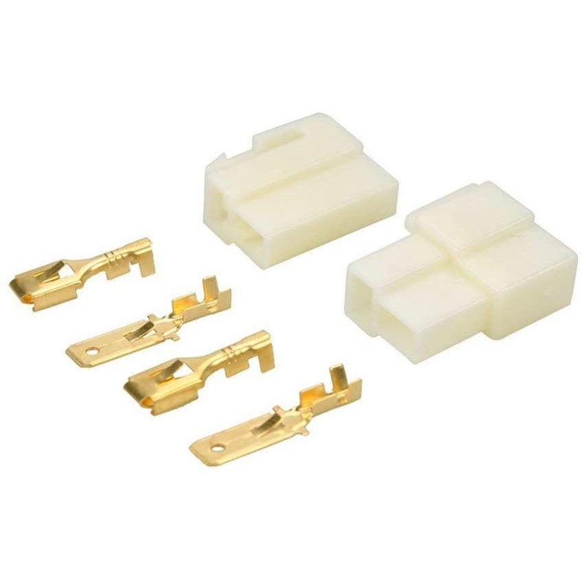 💥Ready Stock💥 2 / 4 / 6 Pin Wire Connector Kits 6.3 mm Male Female ...
