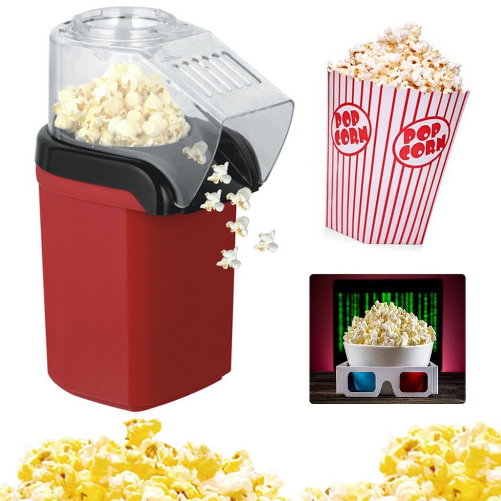 Electric Corn Popcorn Maker DIY Household Automatic Mini Hot Air ...
