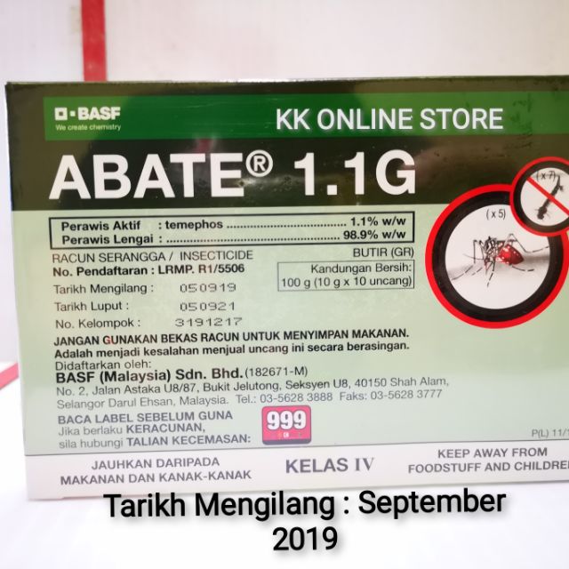 BASF Abate 1.1G ( 10g x 10packs ) | Shopee Malaysia