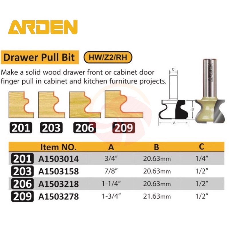 ARDEN Drawer Pull Bit | Shopee Malaysia