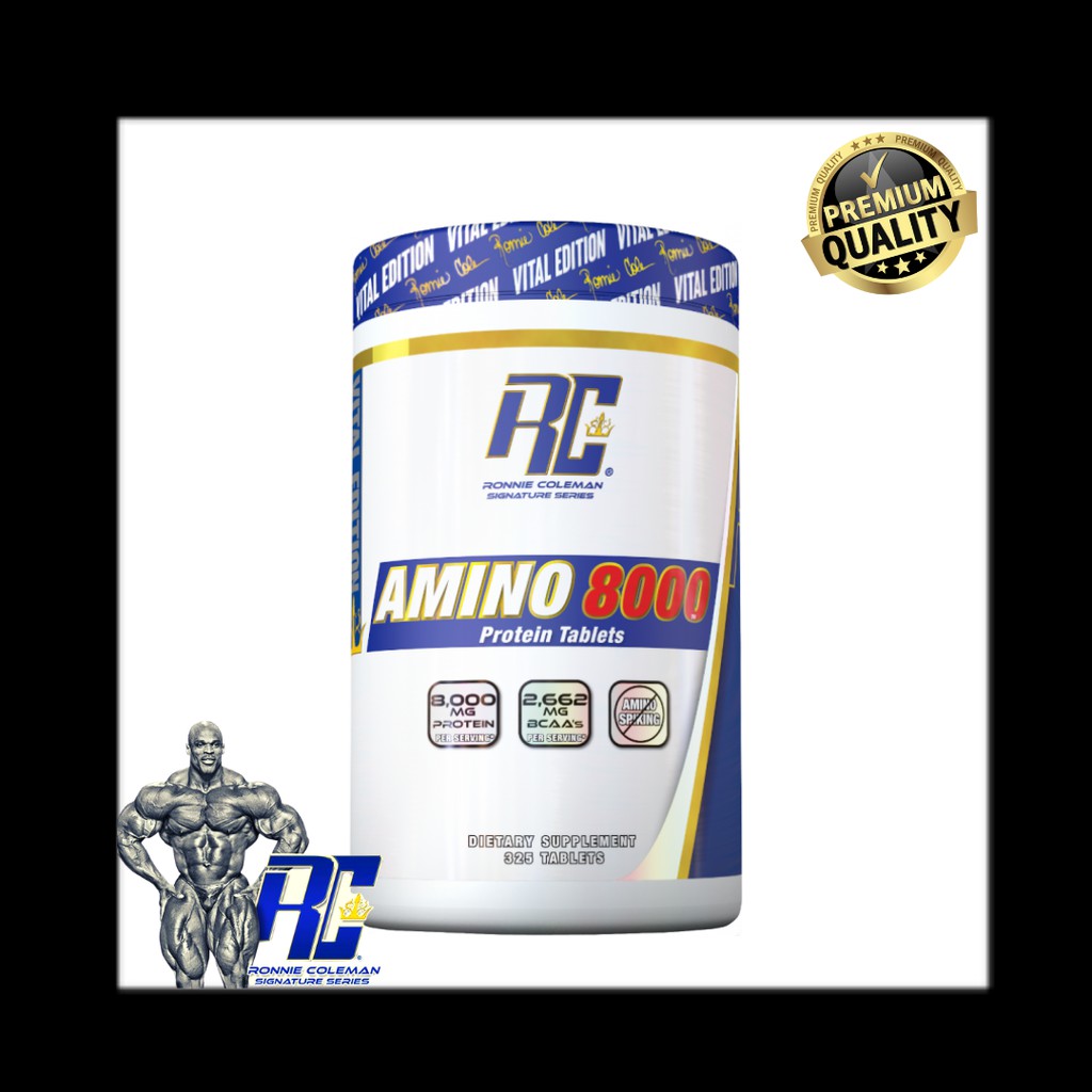 Ronnie Coleman RCSS Amino 8000 325 tablet - Post Workout, Amino Acids ...
