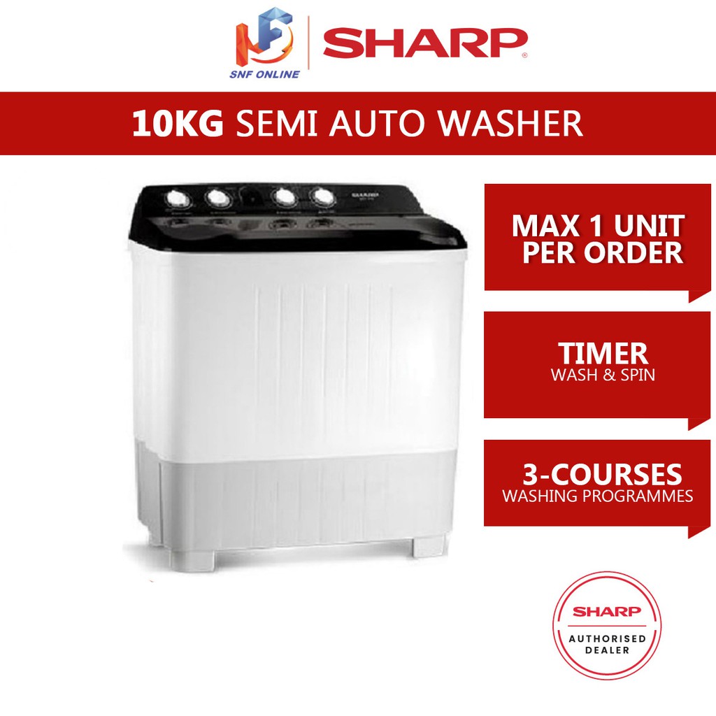 Sharp Semi Auto Washing Machine Washer (10 kg) EST1016 | Shopee Malaysia