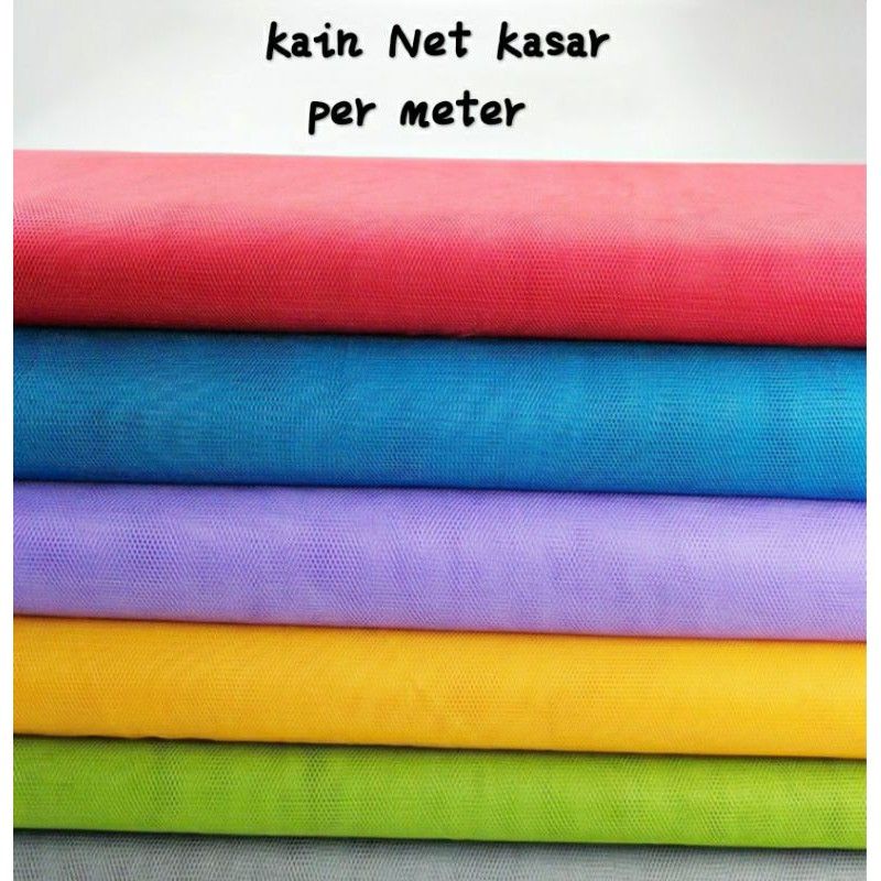 [READY STOCK]礼篮布/Satu Meter Kain Net Kasar/Rough Tulle Fabric 50 inch ...
