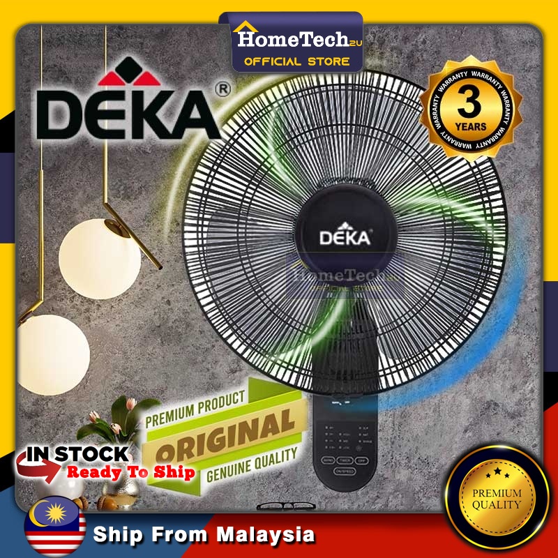 Deka 16 Inch Wall Fan WF48 WF58 WF68 3 Speeds Pull String Remote ...