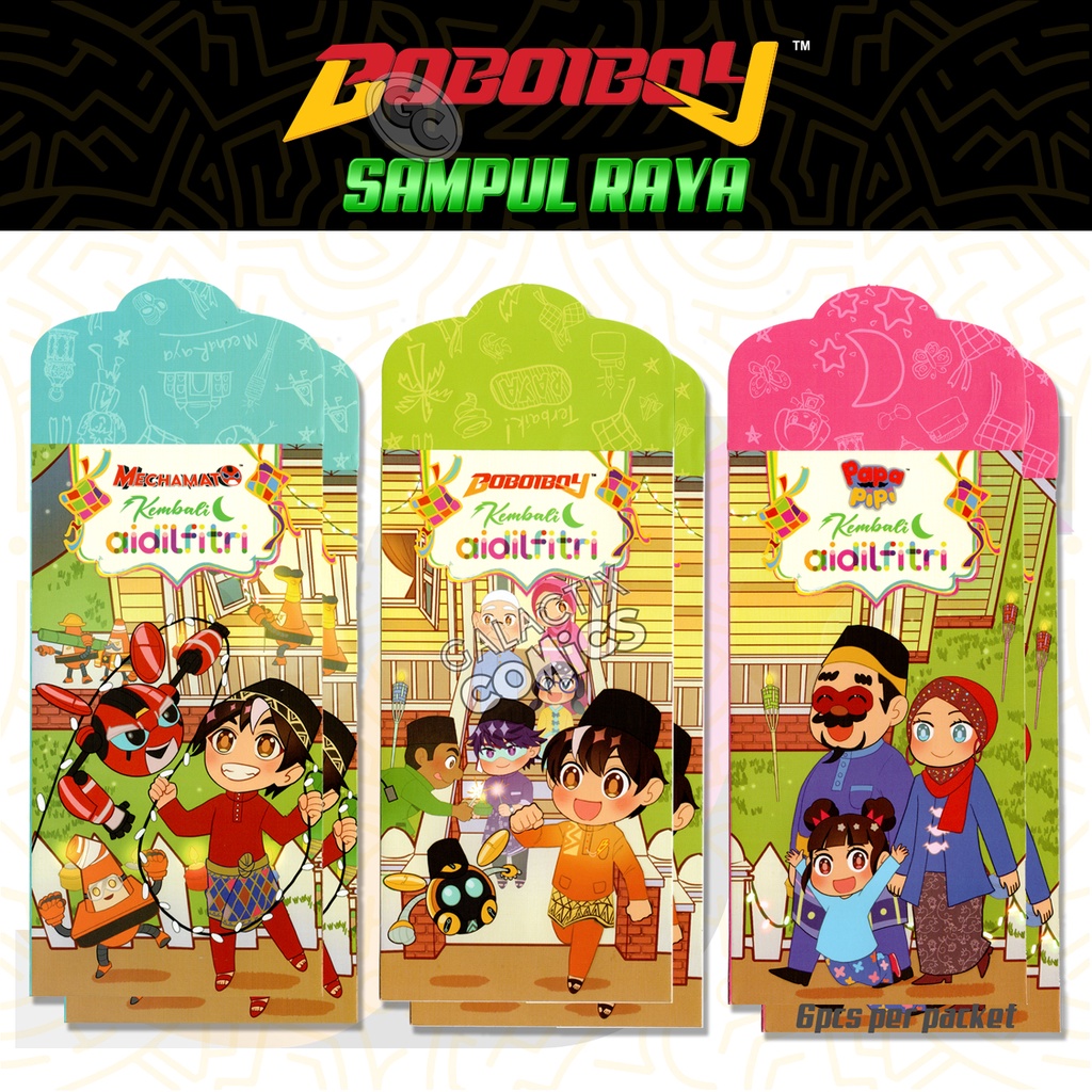 Original Mechamato BoBoiBoy Sampul Duit Raya Money Packet | Shopee Malaysia
