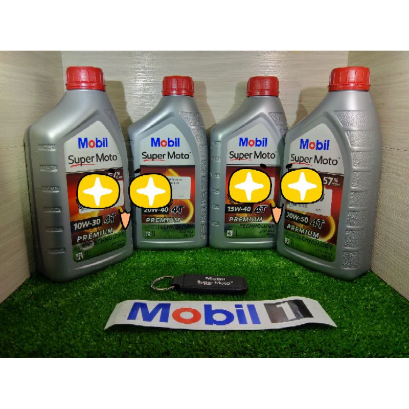 Mobil 4T Premium 10w30 15w40 20w50 20w40 Free Sticker | Shopee Malaysia