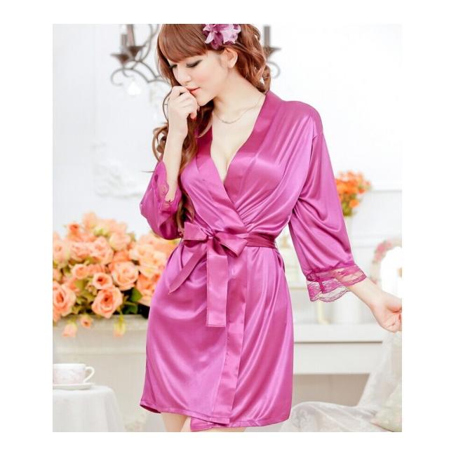 Sexy Free Size Robes & G string YW566 (Purple) | Shopee Malaysia