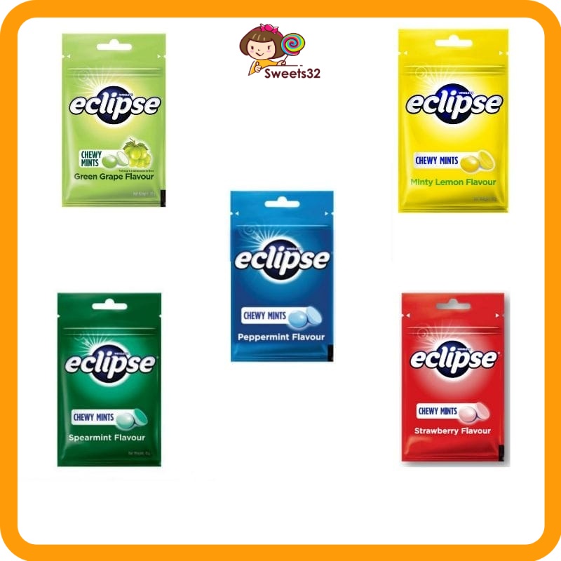 Eclipse Chewy Mints 45g (Green Grape / Honey Lemon / Peppermint ...
