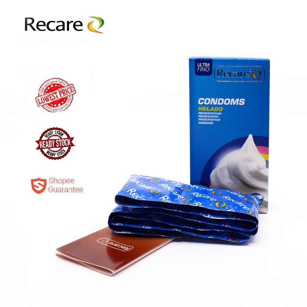 Recare 12 Pcs Gelato Flavor Dotted Condom Kondom Shopee Malaysia 4839