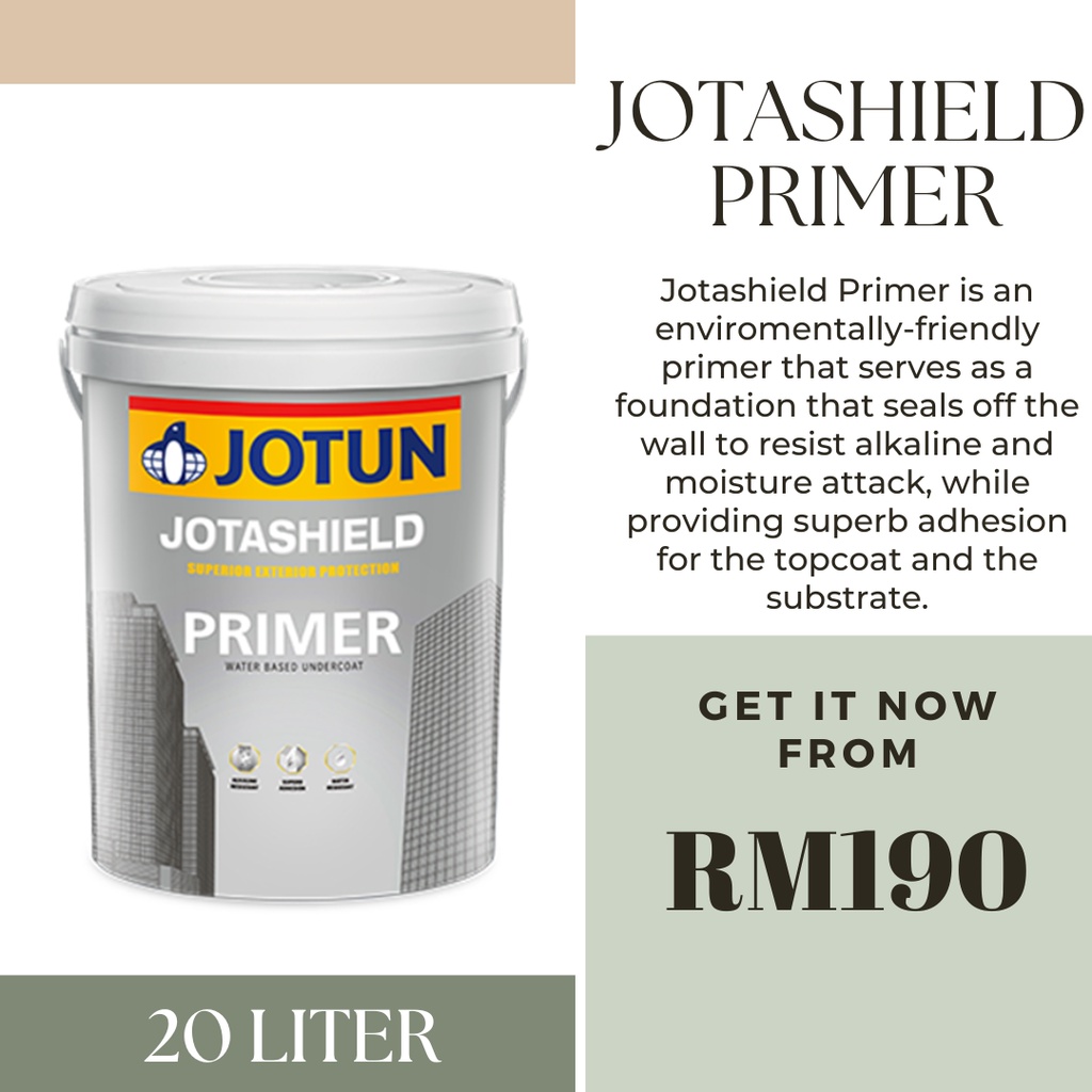 Jotashield Primer 20L JOTUN Exterior Wall Sealer Undercoat Primer ...