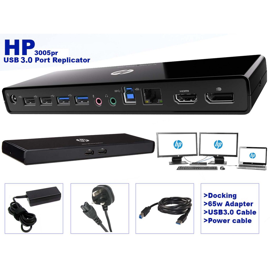Hp Displaylink 3005pr Hstnn Ix06 Usb3 0 Dock Universal Docking Station