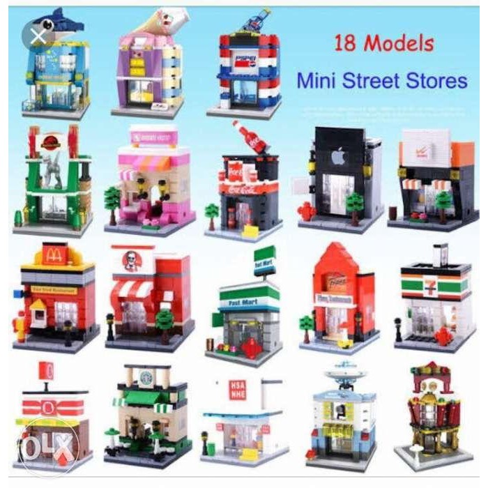 Hsanhe Mini Street Building Assorted Shop Blocks | Shopee Malaysia