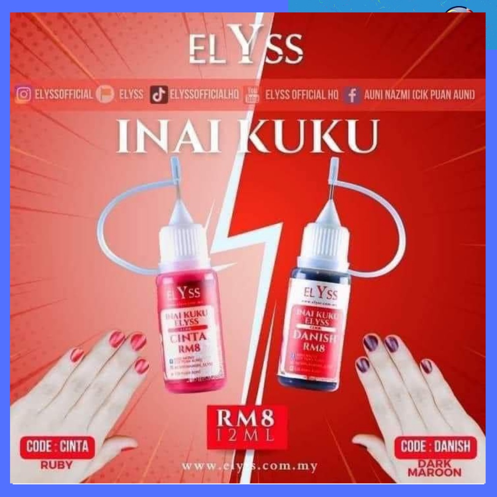 Inai kuku sah solat Elyss original HQ danish | cinta nail care inai ...