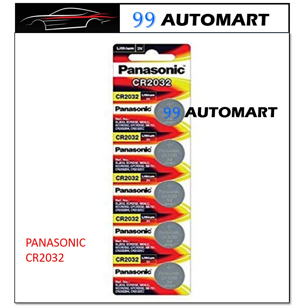 Original Panasonic 3V CR 2032 Lithium Batteries CAR ALARM BATTERY ...