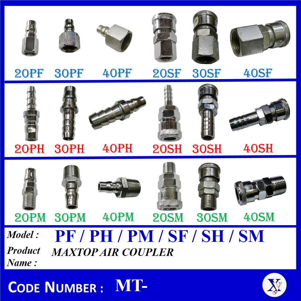 [PER 1 PCS] MT- MAXTOP QUICK COUPLER | AIR COUPLER | AIR HI COUPLER ...