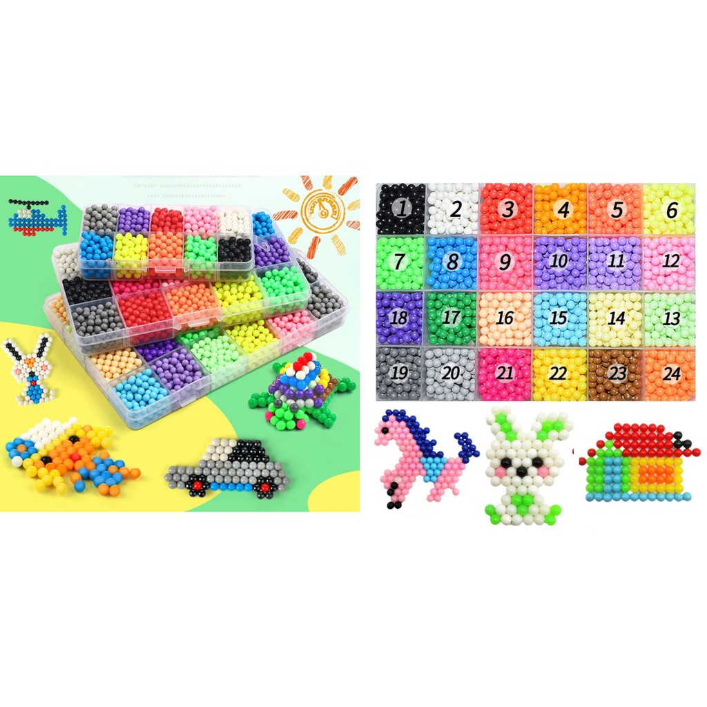 Refill for Magic Beads Deluxe Playset ~ No heat, no glue, no mess, lab ...