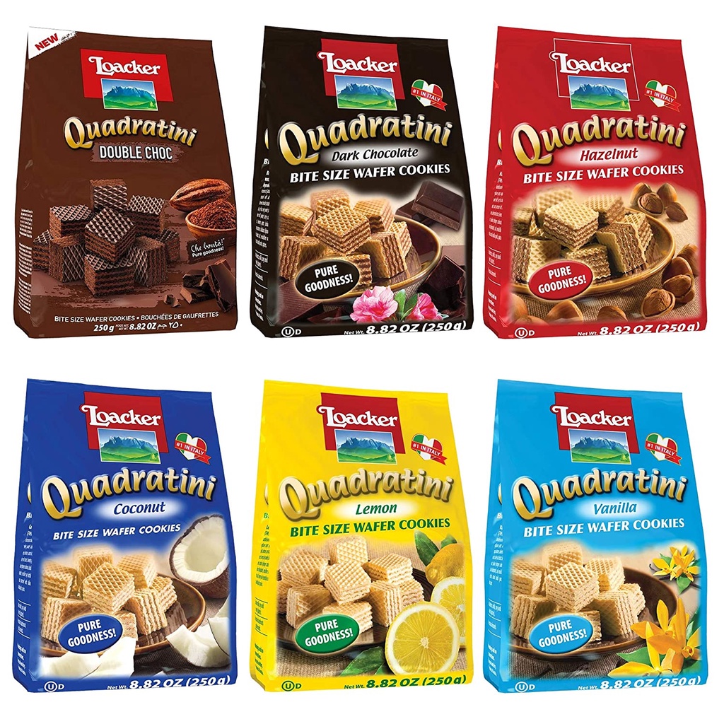 Loacker Quadratini Sponge Cake 125gr Pack | Shopee Malaysia
