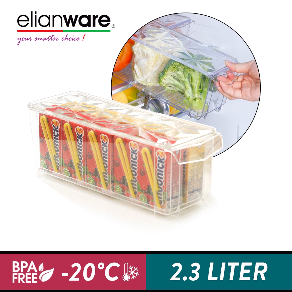 Elianware E-Concept BPA Free Stackable Food Storage with Cover Freezer ...