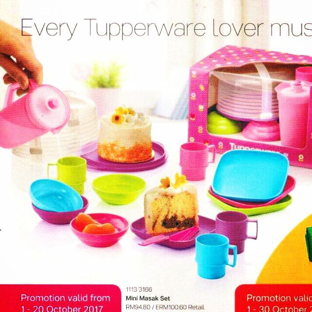 Tupperware Toys Mini Masak Set | Shopee Malaysia