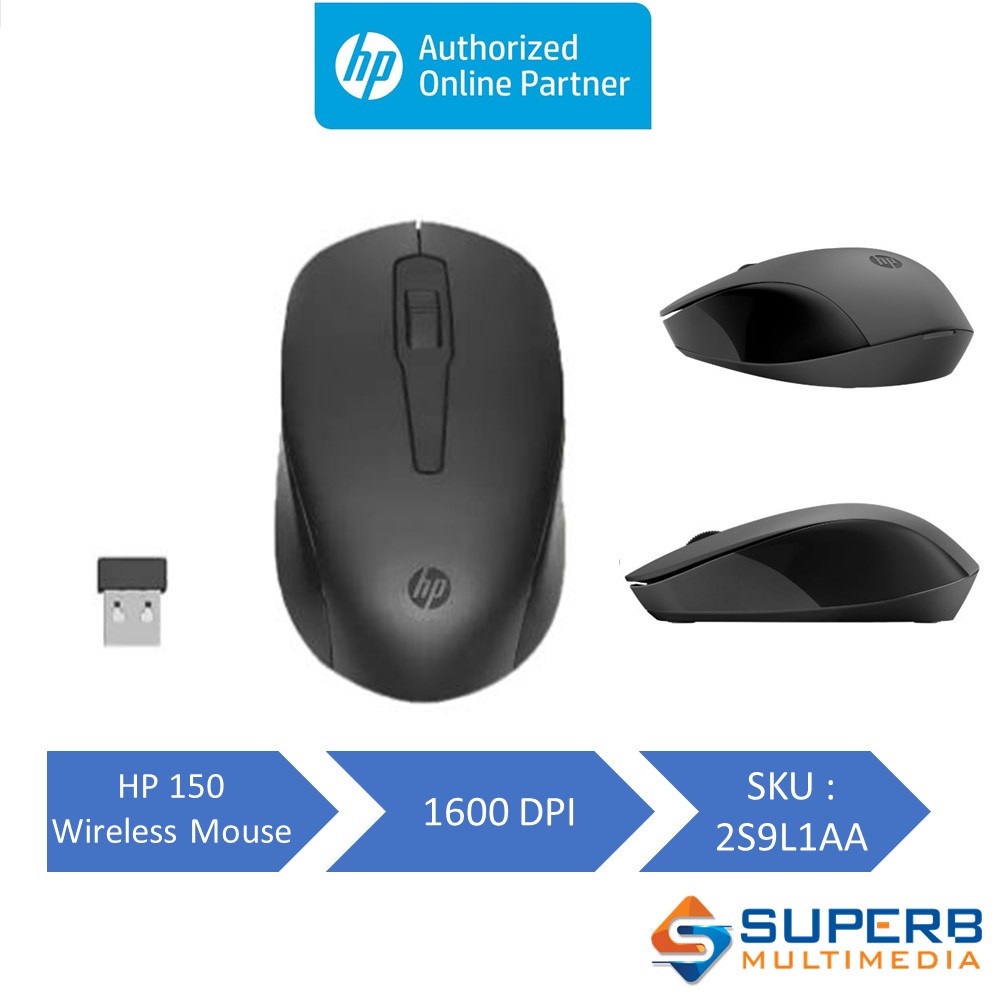 HP 150 Wireless Mouse [2S9L1AA] | Shopee Malaysia