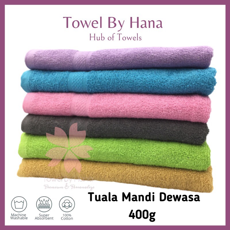 Bath Towel Cotton Tuala Mandi Dewasa Serap Air Murah Kids Towel ...