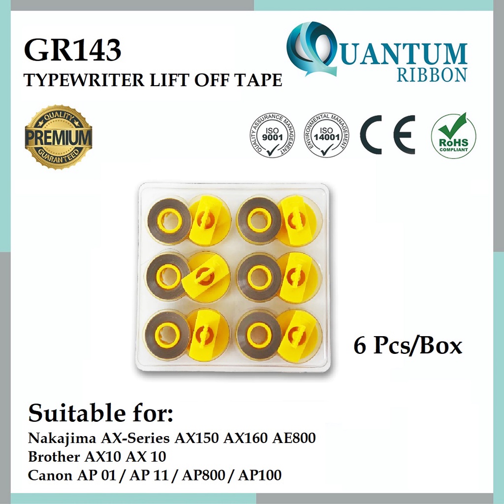 GR143 Typewriter Lift Off Tape / Correction Tape / Eraser for Nakajima ...