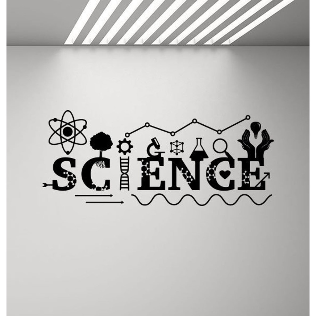 Science Wall Decal Sign DNA Decal School Classroom Education Quote Wall ...