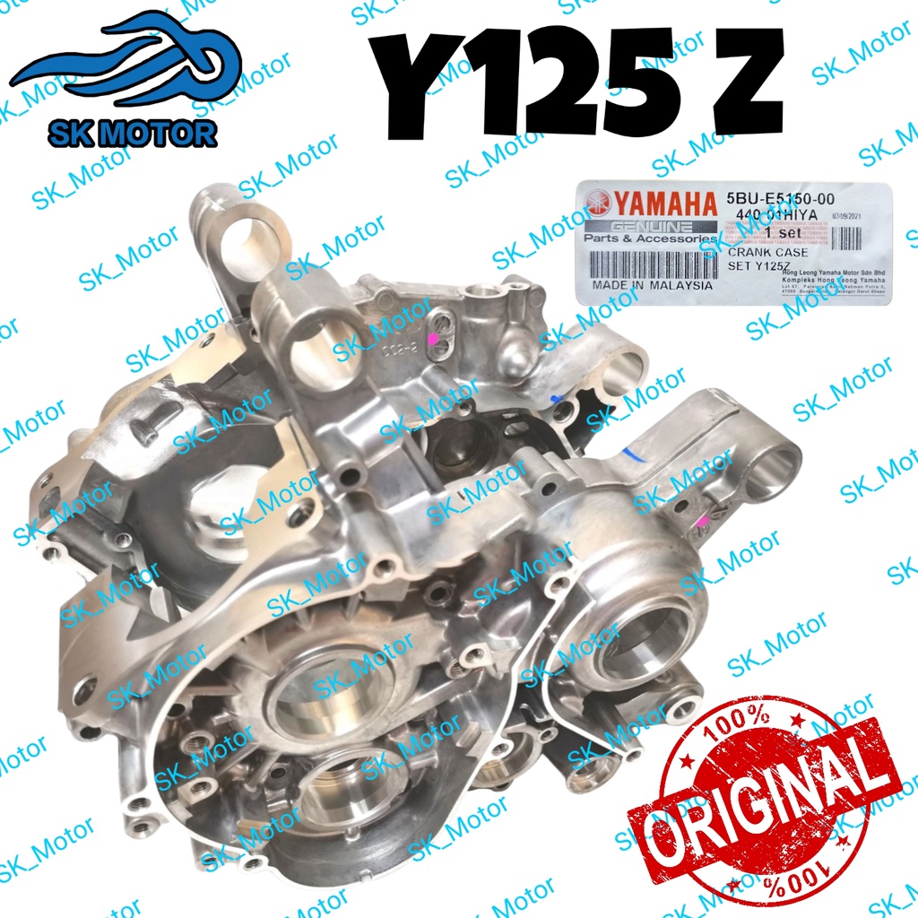 Yamaha Y125Z Y125ZR 125Z 125ZR Y125 Original Crankcase Casing Set Kotak Engine Enjin 5BU-E5150 ...