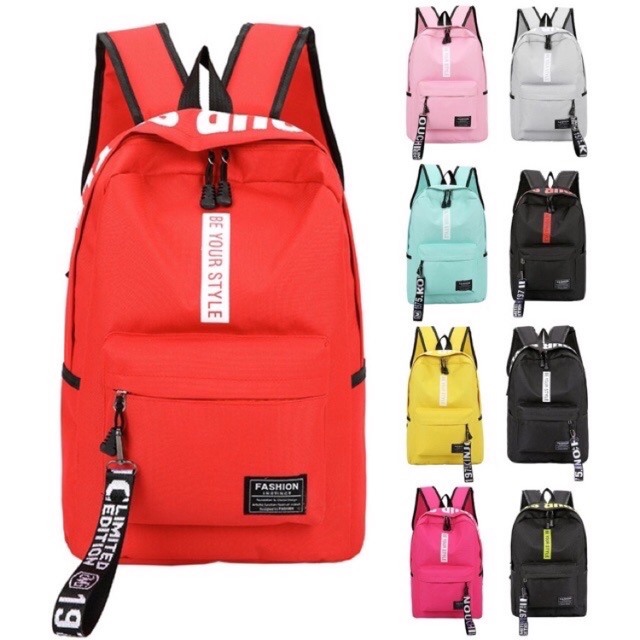 Ready Stock BE Your Style Backpack School Travel Bag Sekolah Handbag ...