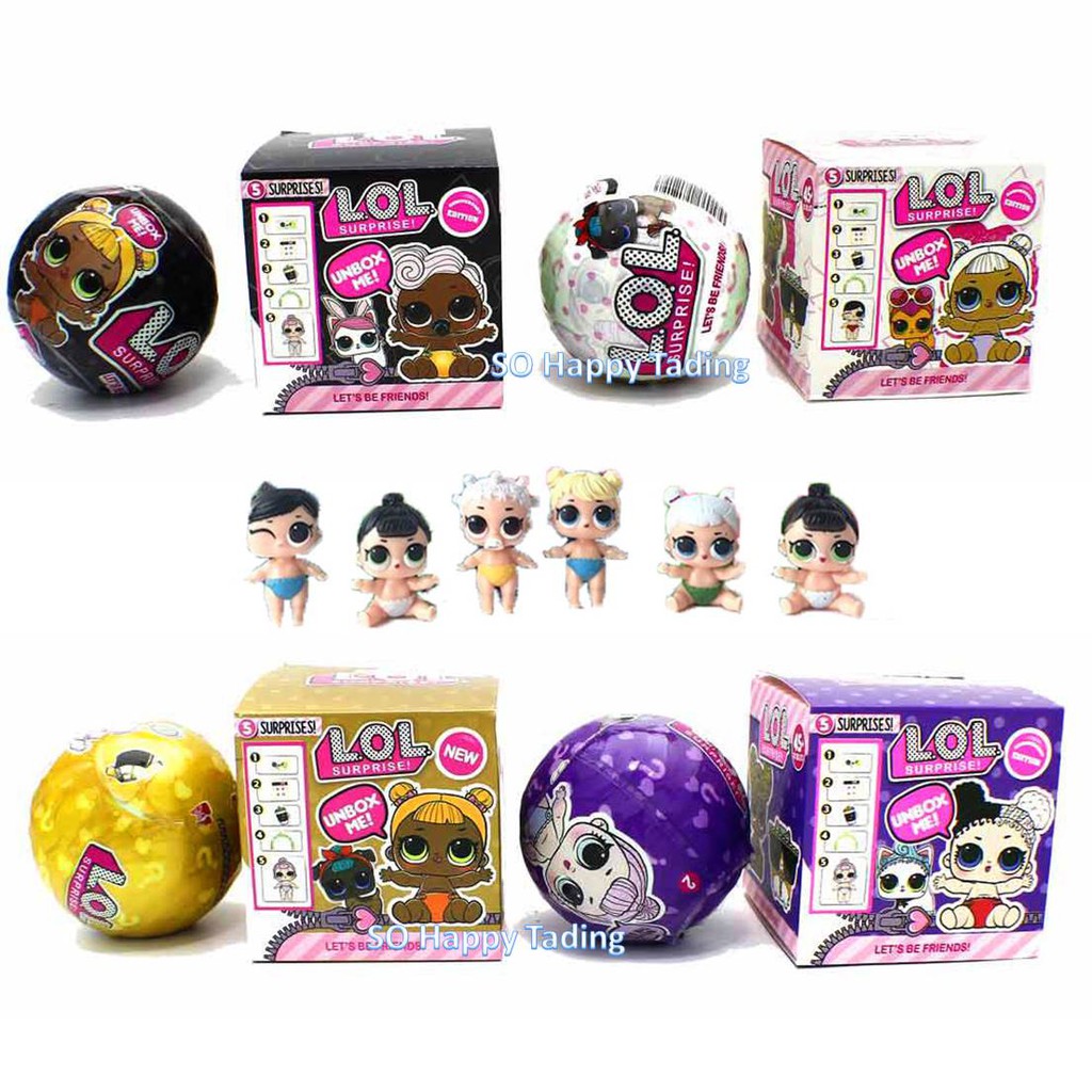 LOL Surprise Ball Collectible Baby Doll (4 pcs) | Shopee Malaysia