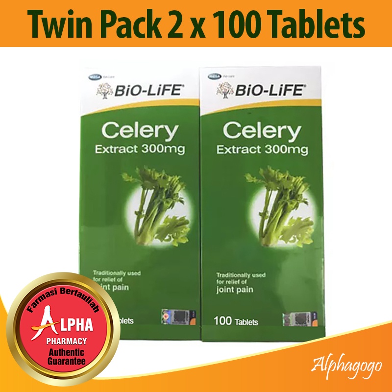 Bio-Life Celery 300mg (30 Tablets / 2 X 30 Tablets / 100 Tablets / 2 X ...