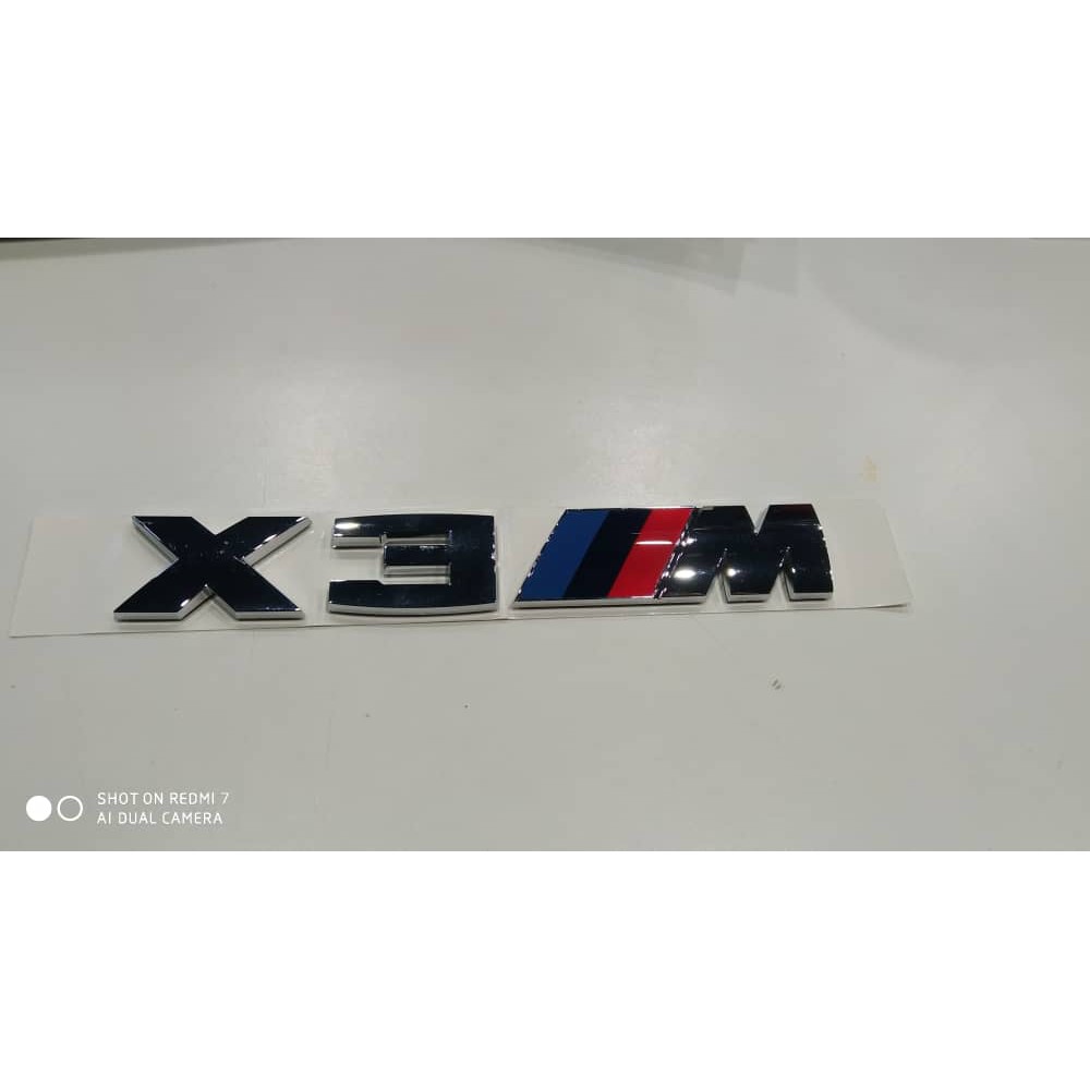 [READY STOCK !!!] BMW X3 M Emblem Logo Chrome | BMW X3M Logo | Shopee ...