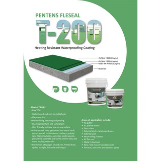 20KG PENTENS T200 / 18KG T201 UV Resistant Acrylic Waterproofing ...