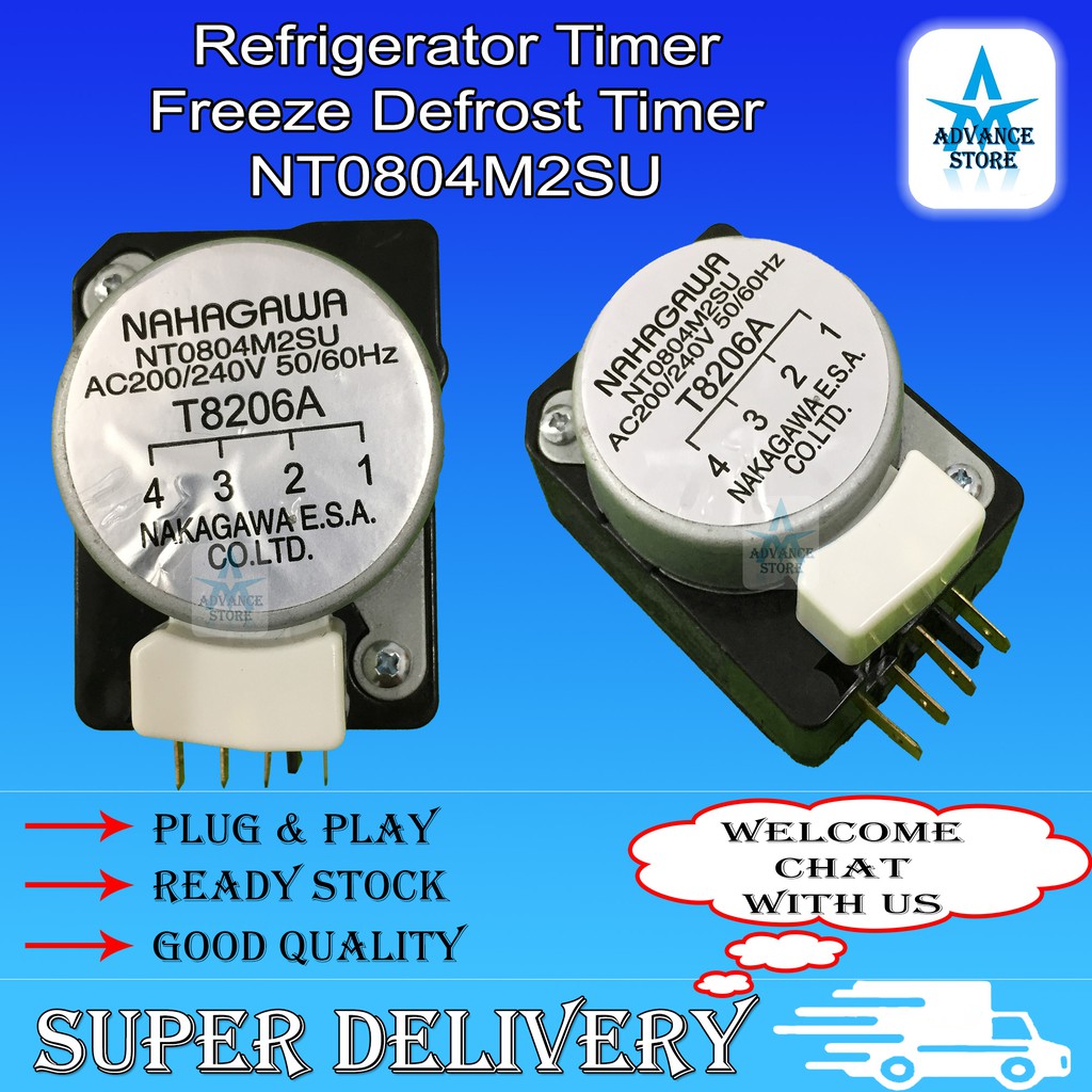 NT0804M2SU Panasonic Refrigerator Timer Freeze Defrost Fridge Timer ...