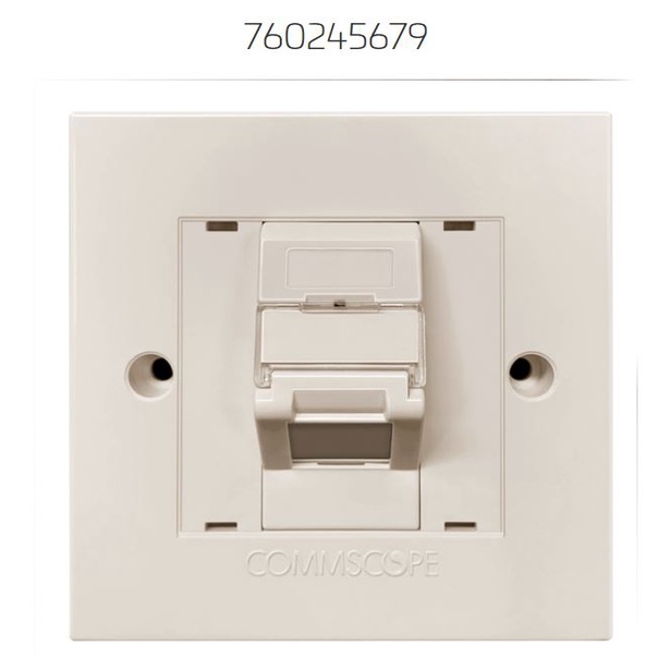 Commscope 1 Port Shuttered Angle Faceplate (760245679) | Shopee Malaysia