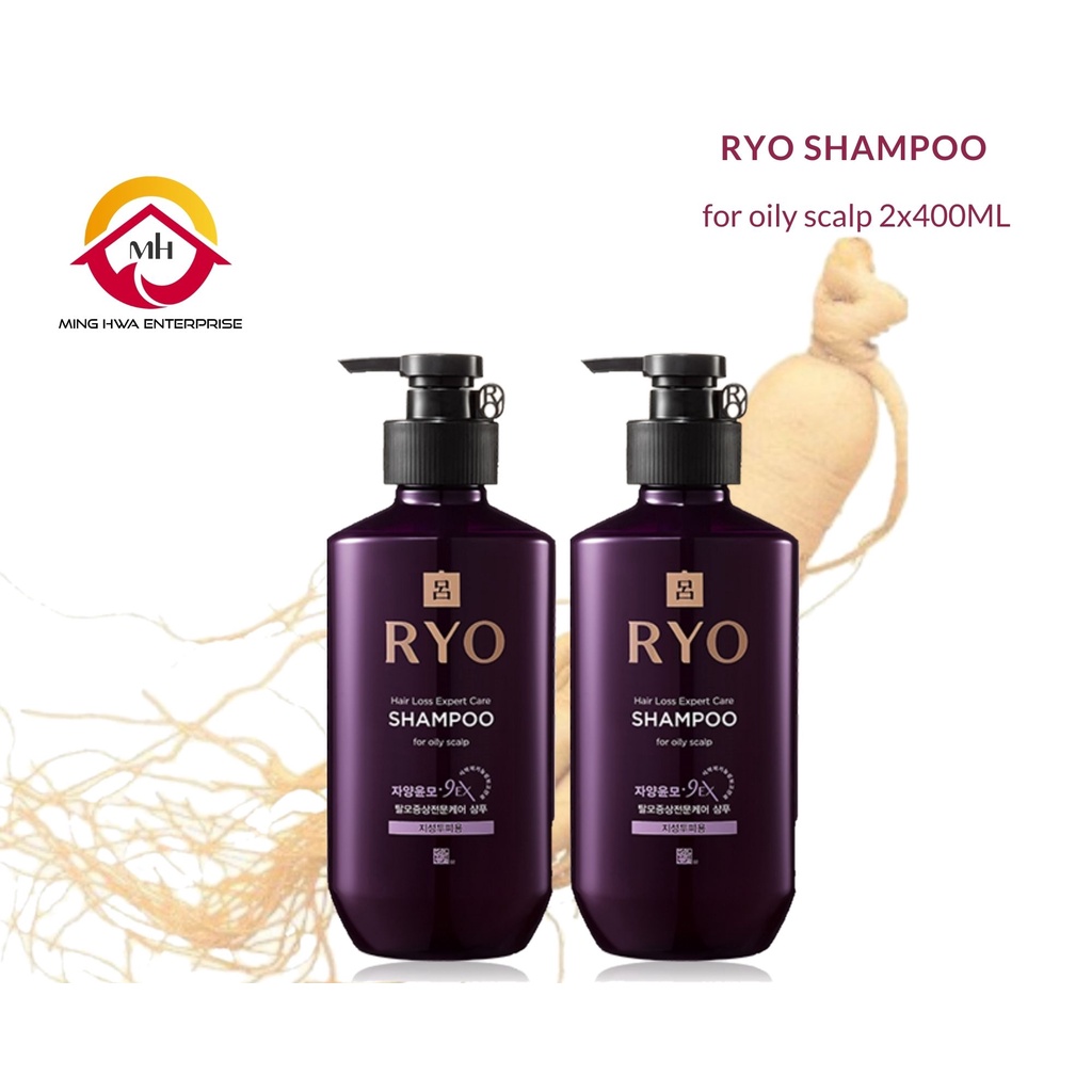 Ryo Hair Loss Expert Care Shampoo (Oily Scalp)2x400ML | Shopee Malaysia