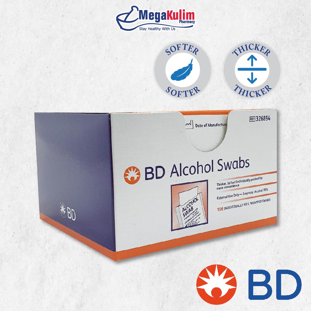 BD Alcohol Swabs 100pcs | Shopee Malaysia