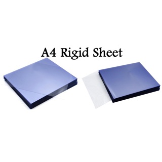 A4 Rigid Sheet 10 sheets / Transparent Binding Plastic Cover ...