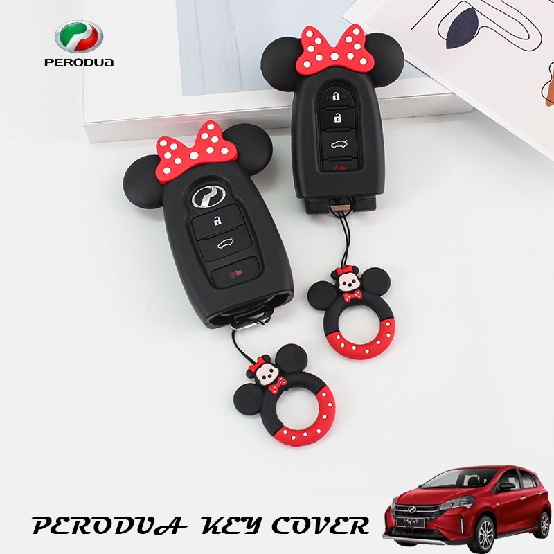 New Perodua Ativa Myvi Bezza Aruz Axia Car Key Silicone Cover shine ...