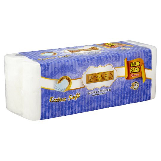 Royal Gold Luxurious Interleaf Bathroom Tissue 3 Ply 220 Sheets x 20 ...