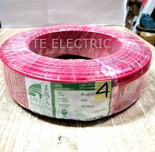 MEGA KABEL 4MM PVC CABLE MEGA 4MM PVC INSULATED CABLE PURE COPPER ...