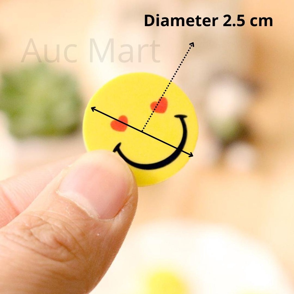 Cute Eraser / Smiley Emoji / Pemadam Pensil Comel Kids / Cute Emoticon ...